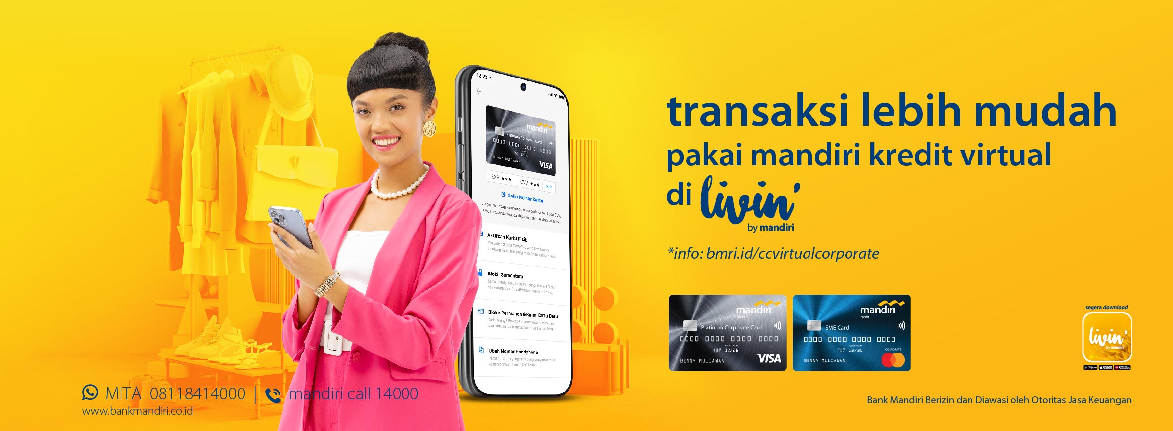 Mandiri Kartu Virtual Corporate Card (bmri.id/ccvirtualcorporate) || Mandiri Kartu Kredit