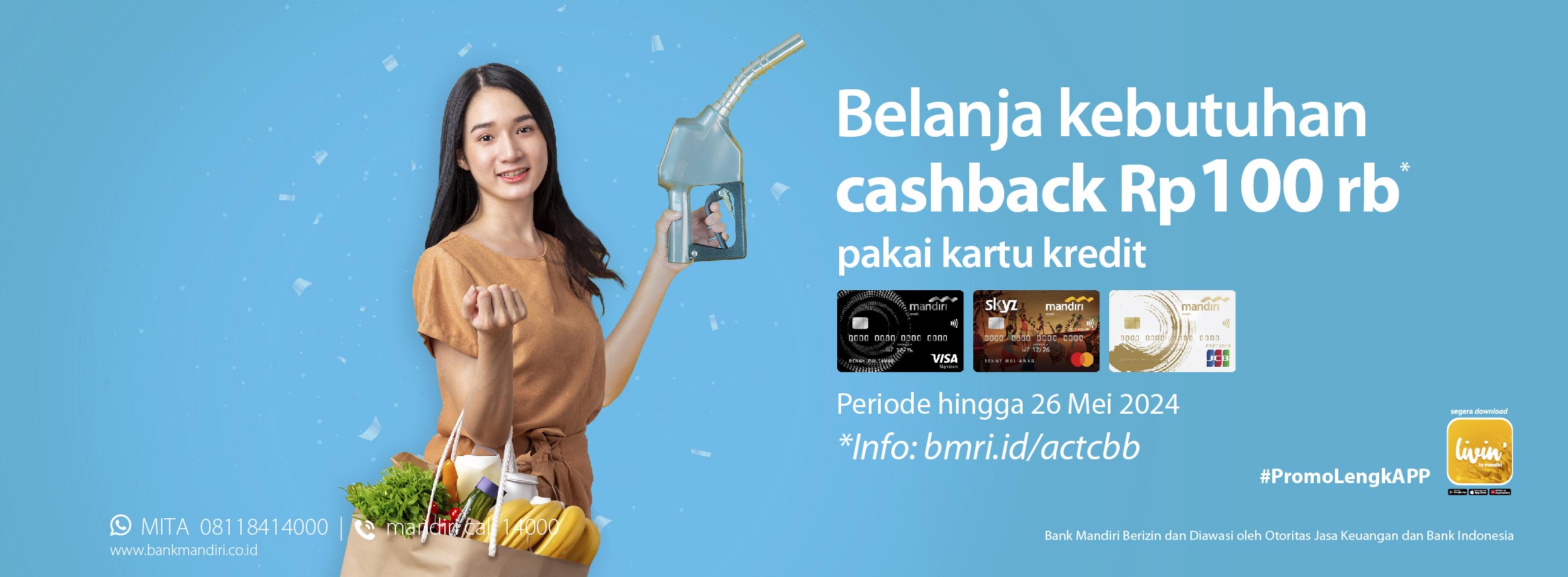 Program Nasabah Terundang Mandiri Kartu Kredit Cashback Rp 100ribu ...