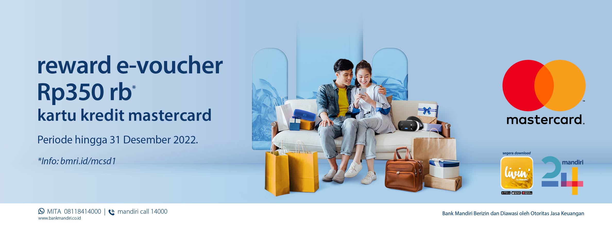 Mastercard Special Deals Bonus evoucher Blibli dengan transaksi menggunakan Mandiri Kartu Kredit ...
