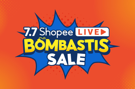 Shopee - Promo 7.7 Shopee Live Bombastis Sale Diskon hingga Rp217 Ribu ...
