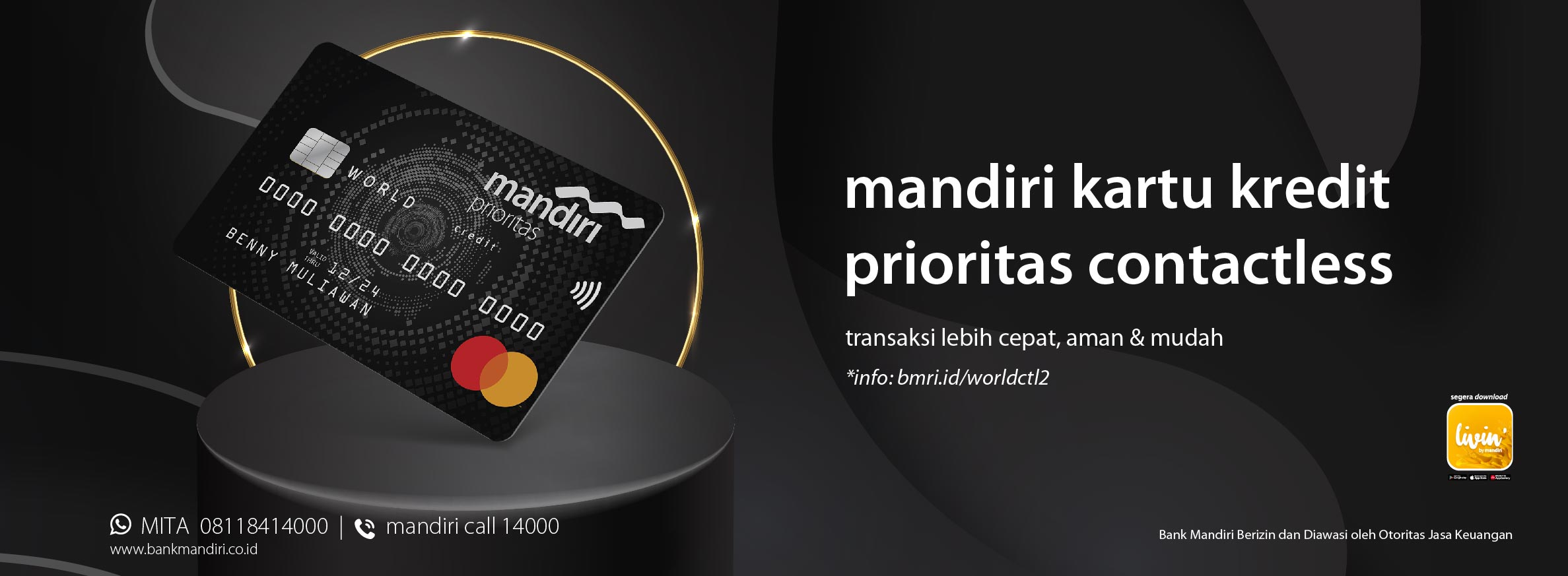 Penggantian Mandiri Kartu Kredit Prioritas dengan Fitur Contactless ...