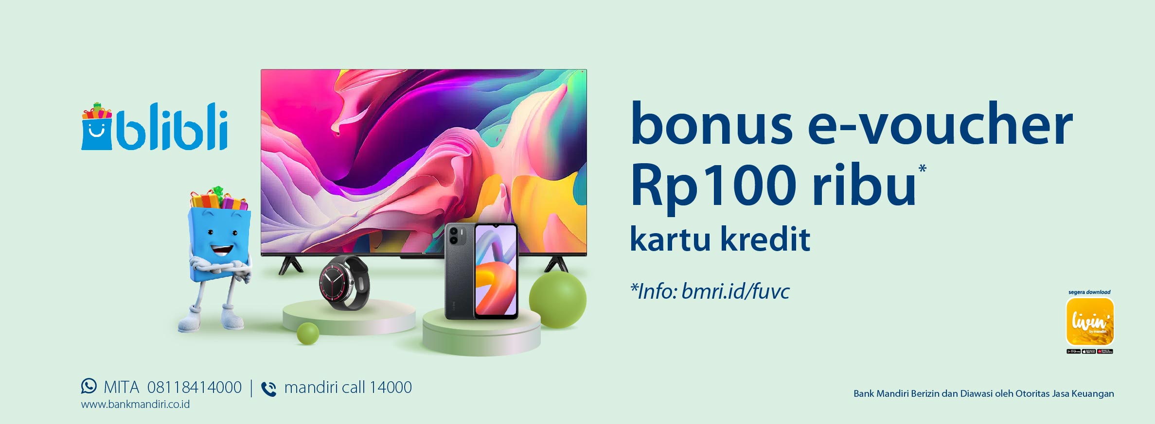 Program Bonus Voucher E-commerce (bmri.id/fuvc) || Mandiri Kartu Kredit