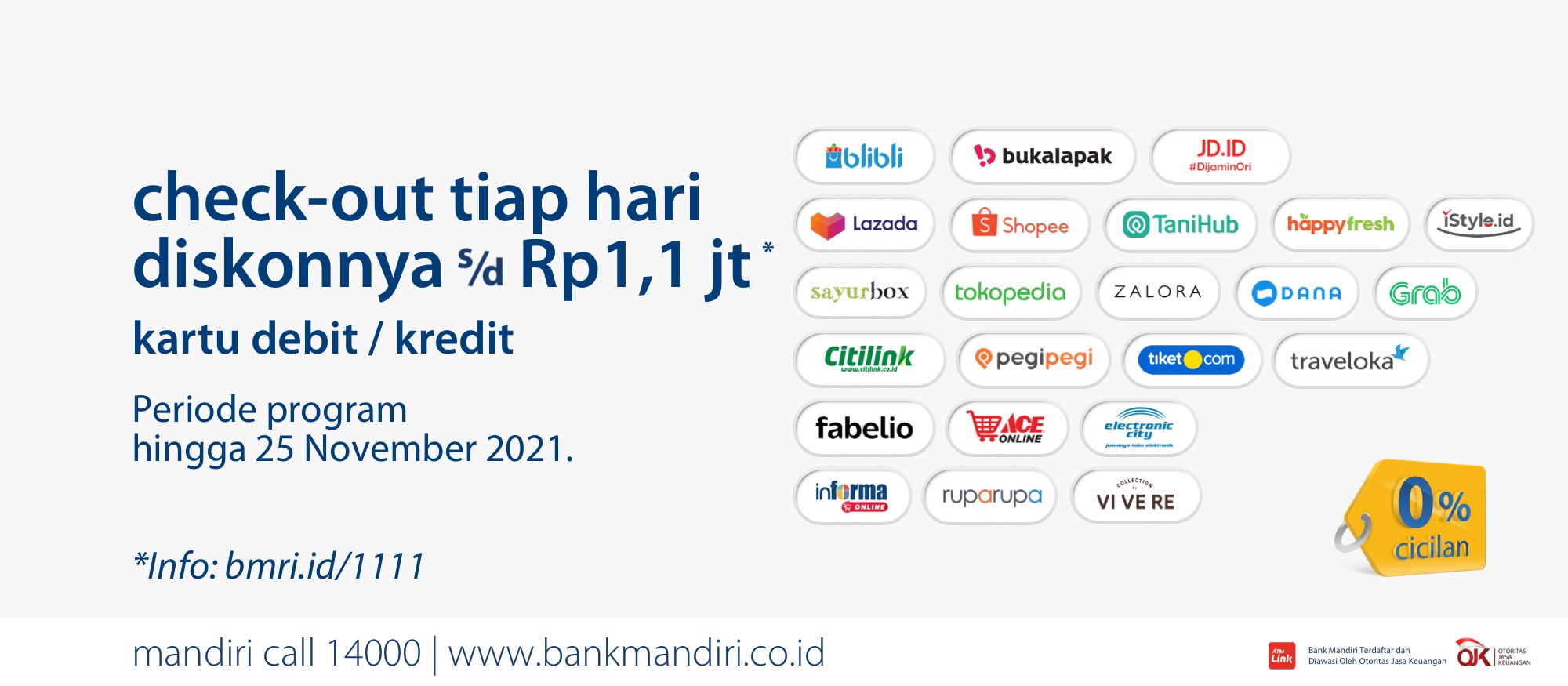 Ecommerce Mandiri 11.11 || Mandiri Kartu Kredit