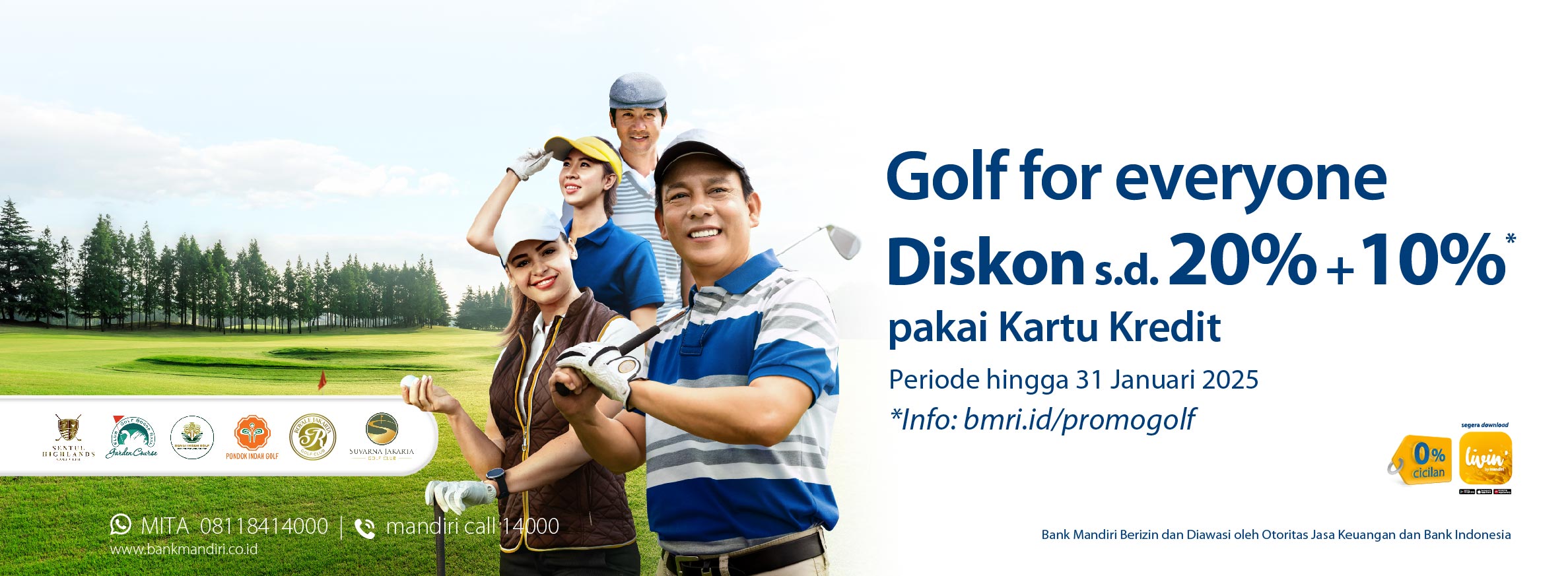 Promo Golf for Everyone Diskon hingga 20% dengan Mandiri Kartu Kredit ...